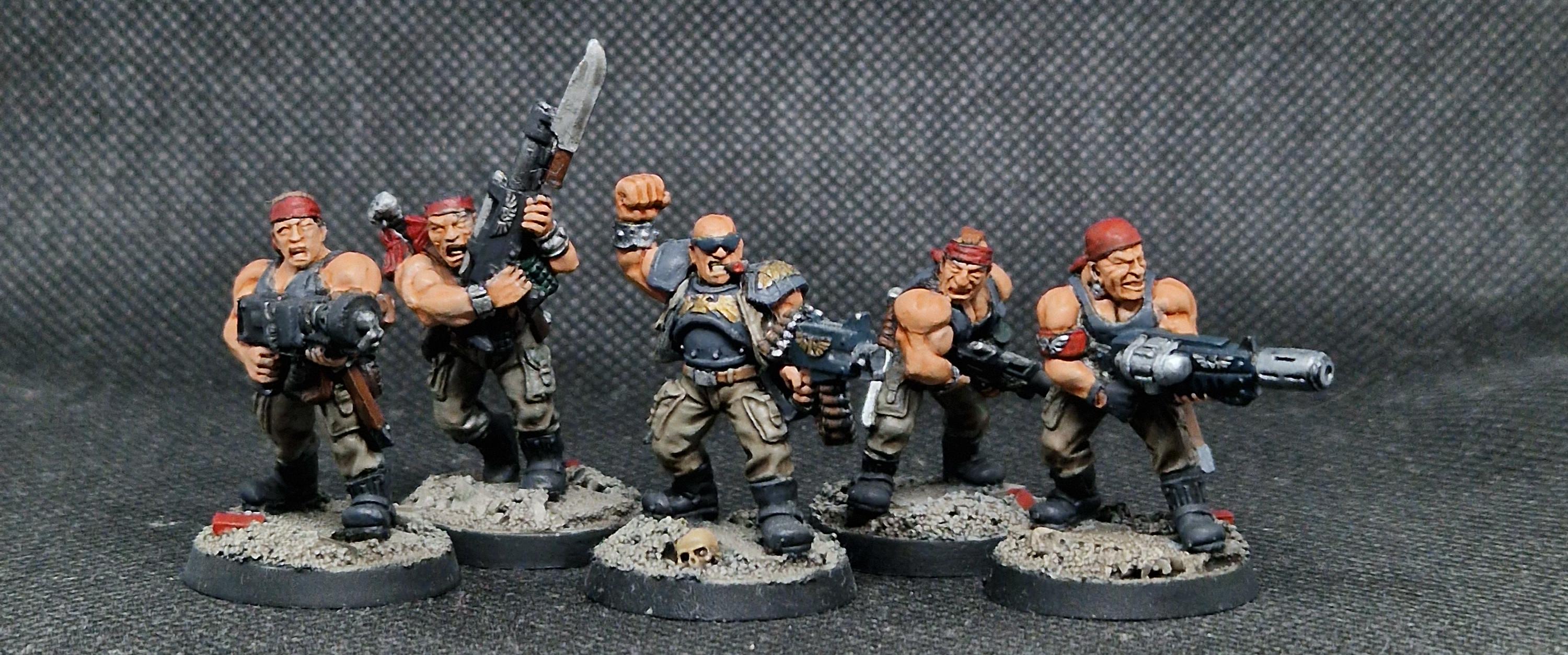 Astra Militarium, Catachan, Imperial Guard - Catachan Platoon Command Squad - Gallery - DakkaDakka